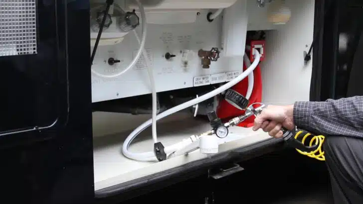 How to Winterize an RV's Plumbing Using an Air Compressor