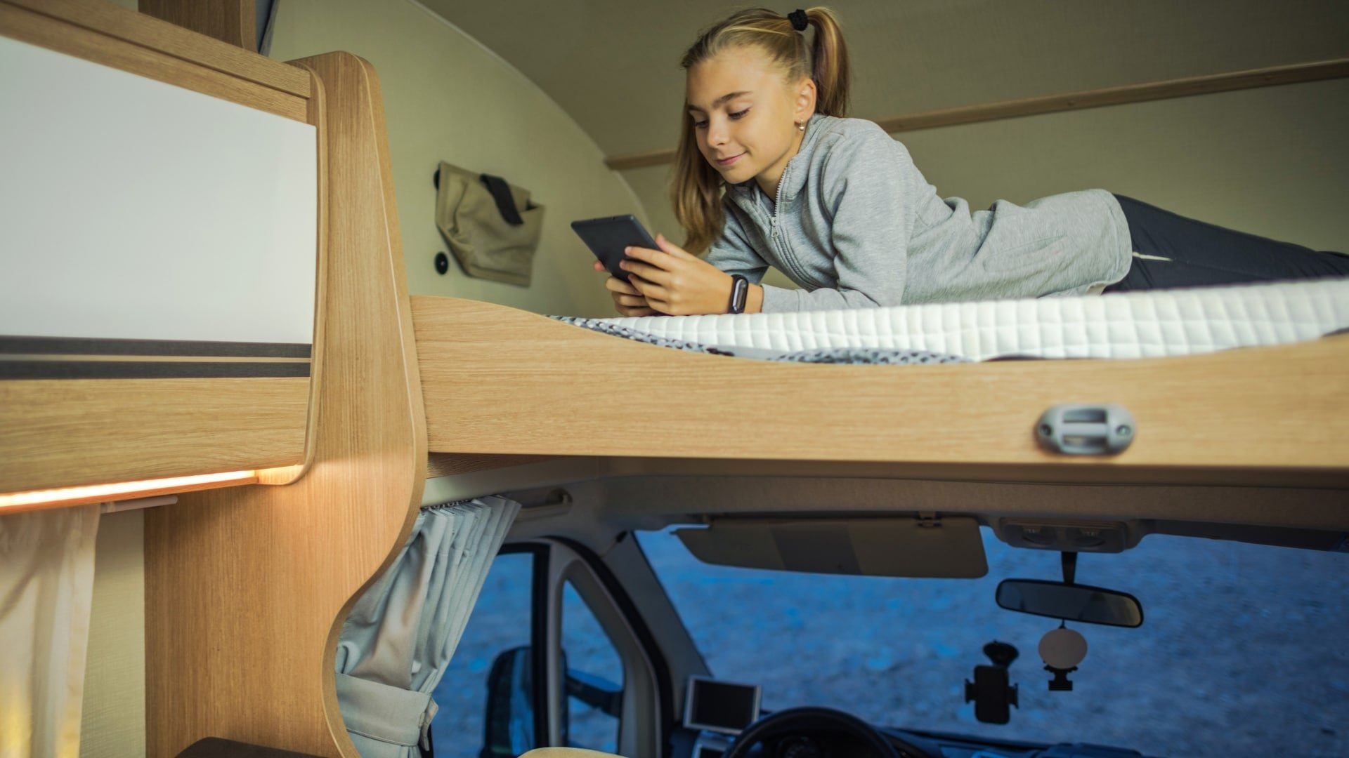 An RV Bunk: Space for Kids to Sleep & So Much More