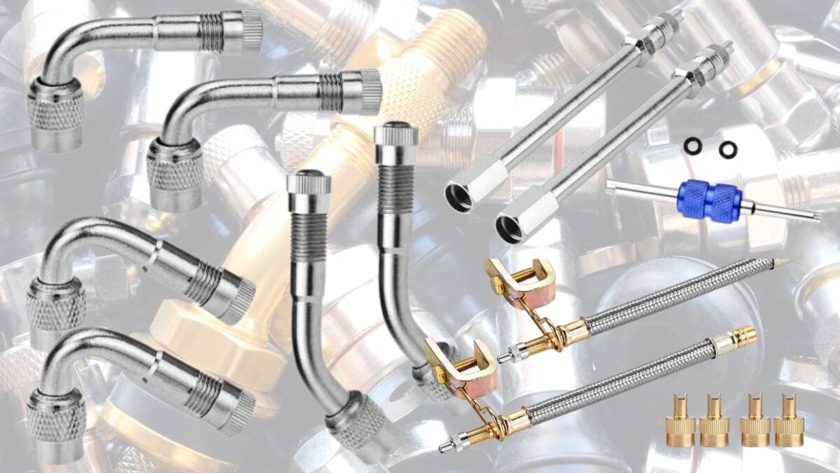 RV Valve Stem Extenders Make It Easy to Check Pressures